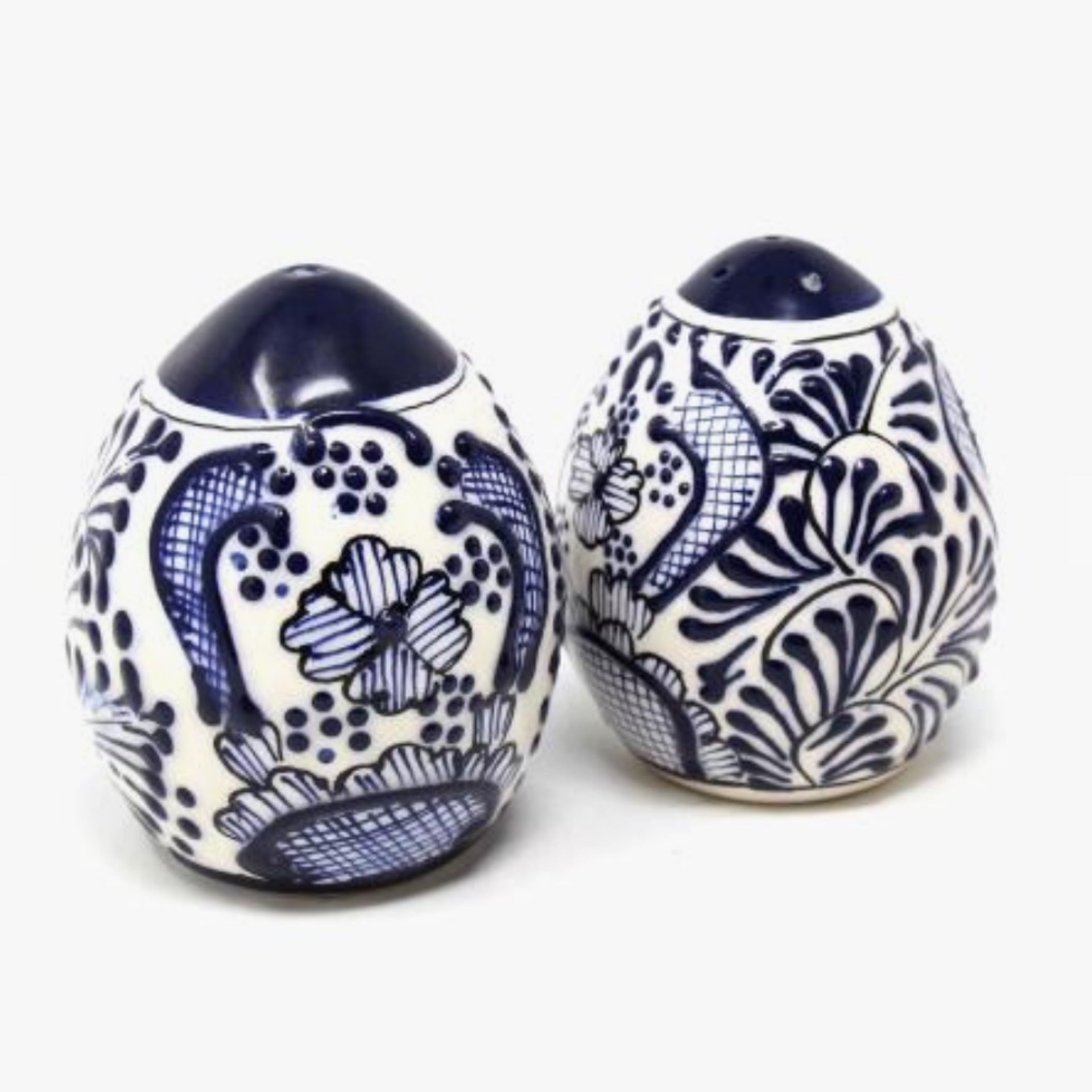 Blue Floral Salt & Pepper Shaker Set | Moody's Gifts