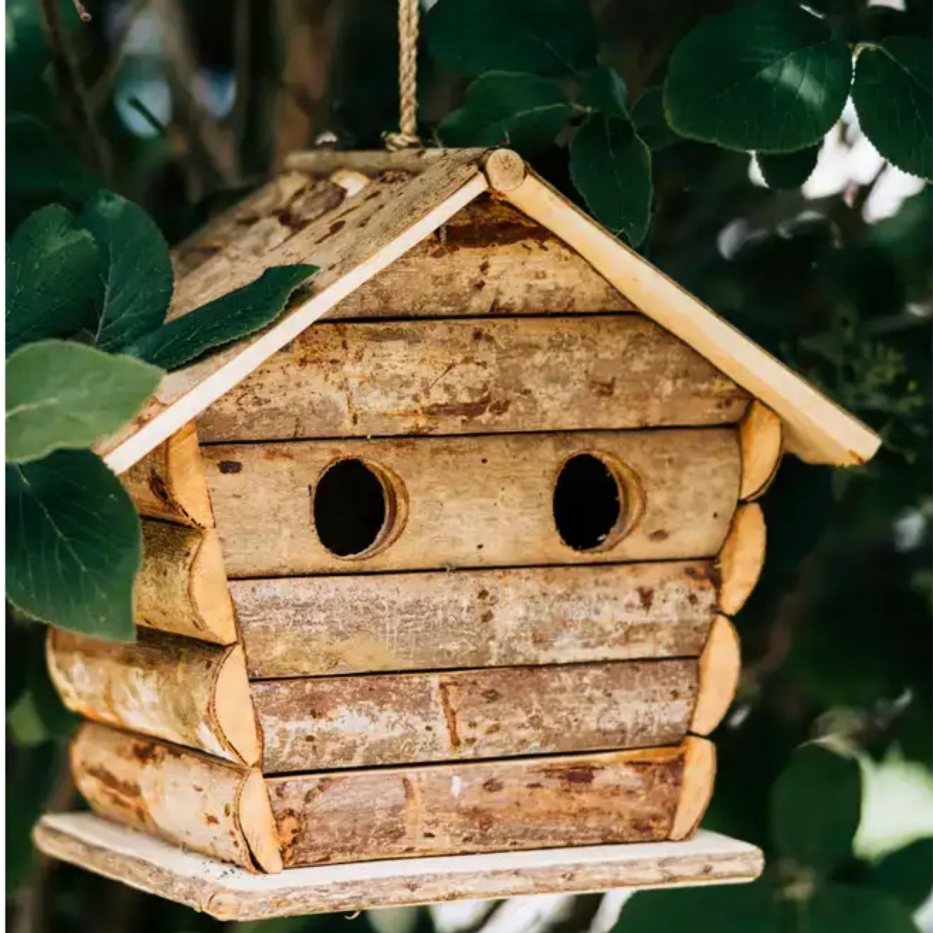 Rustic Wooden Birdhouse | Moody's Gifts
